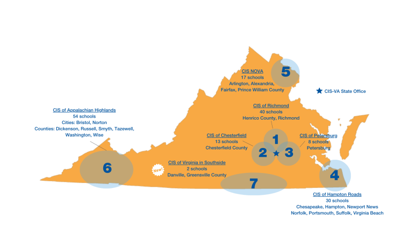 Our Network | Communities In Schools of Virginia Affiliates